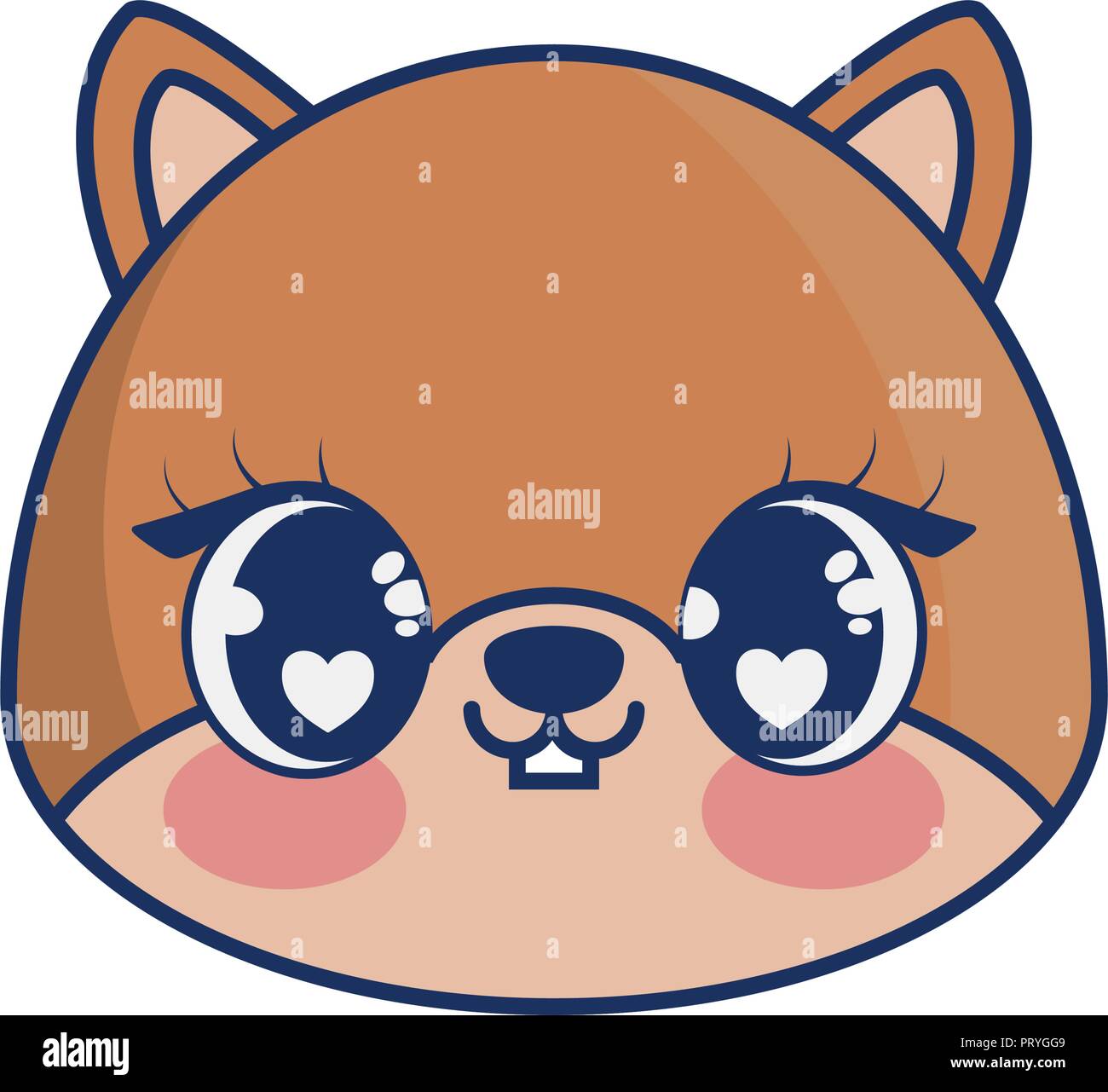 cute chipmunk adorable character vector illustration design Stock ...