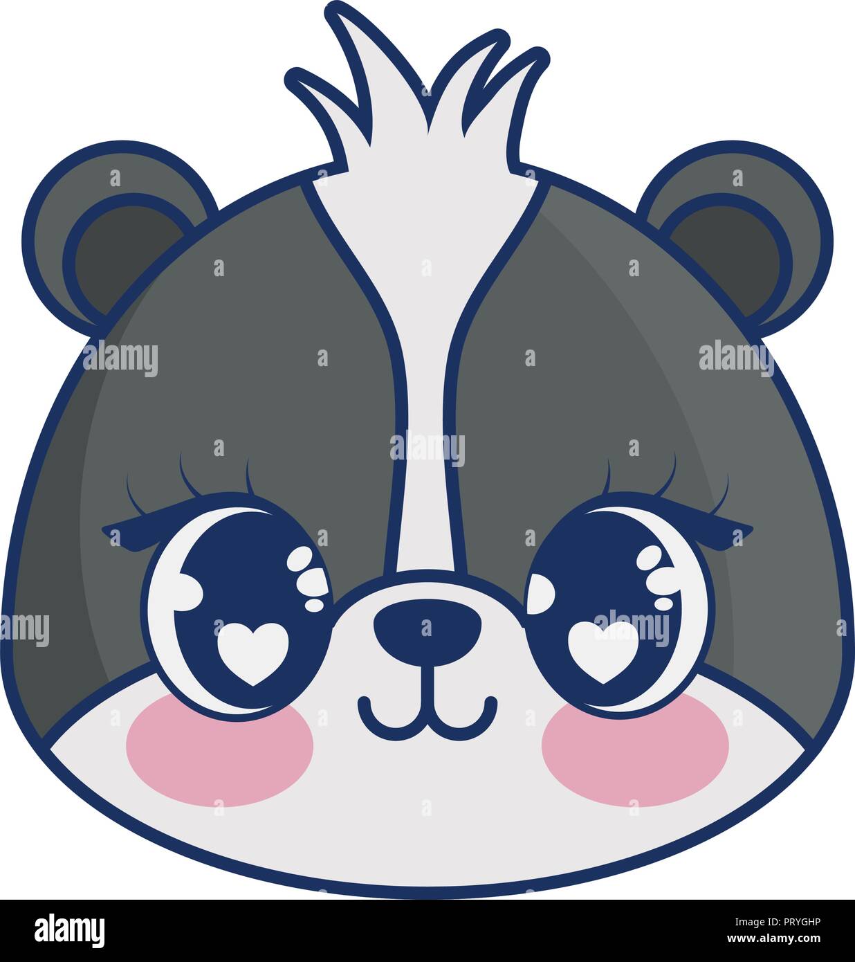 cute skunk adorable character vector illustration design Stock Vector ...