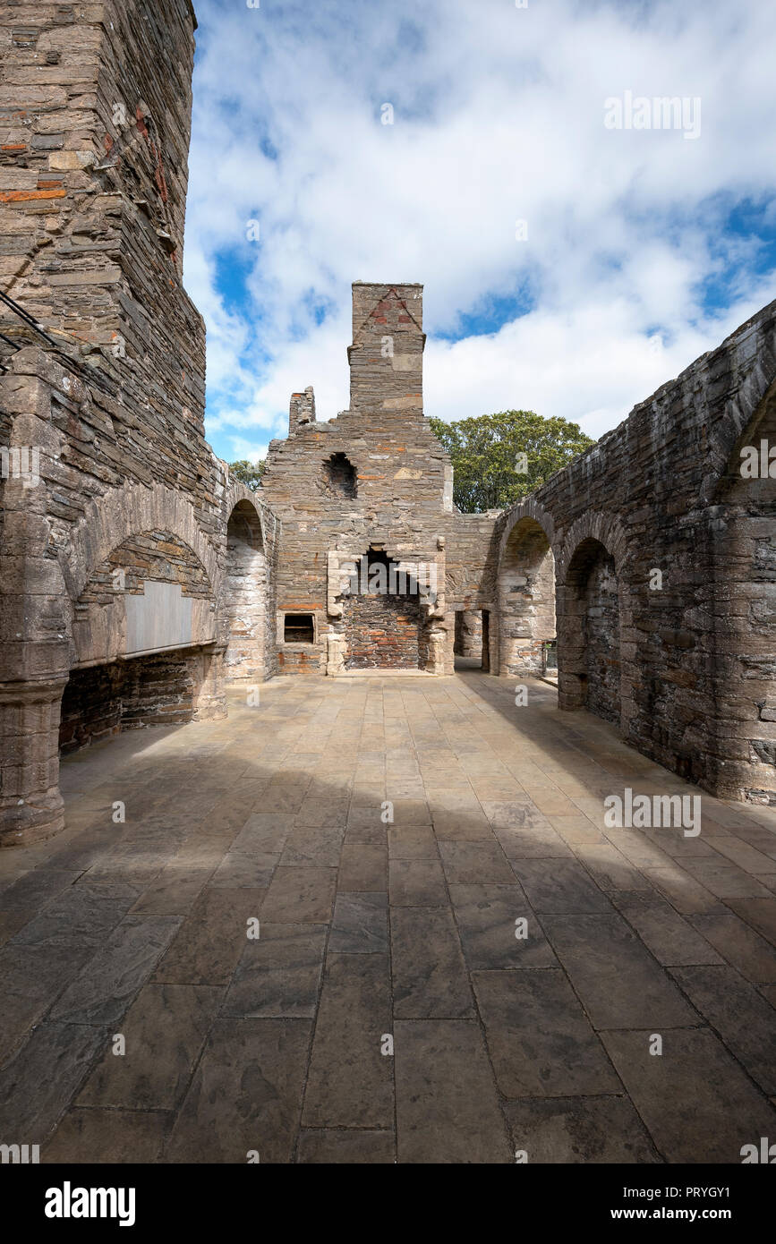 Earl's Palace Castle Ruin, Kirkwall, Mainland, Orkney Islands, Scotland ...