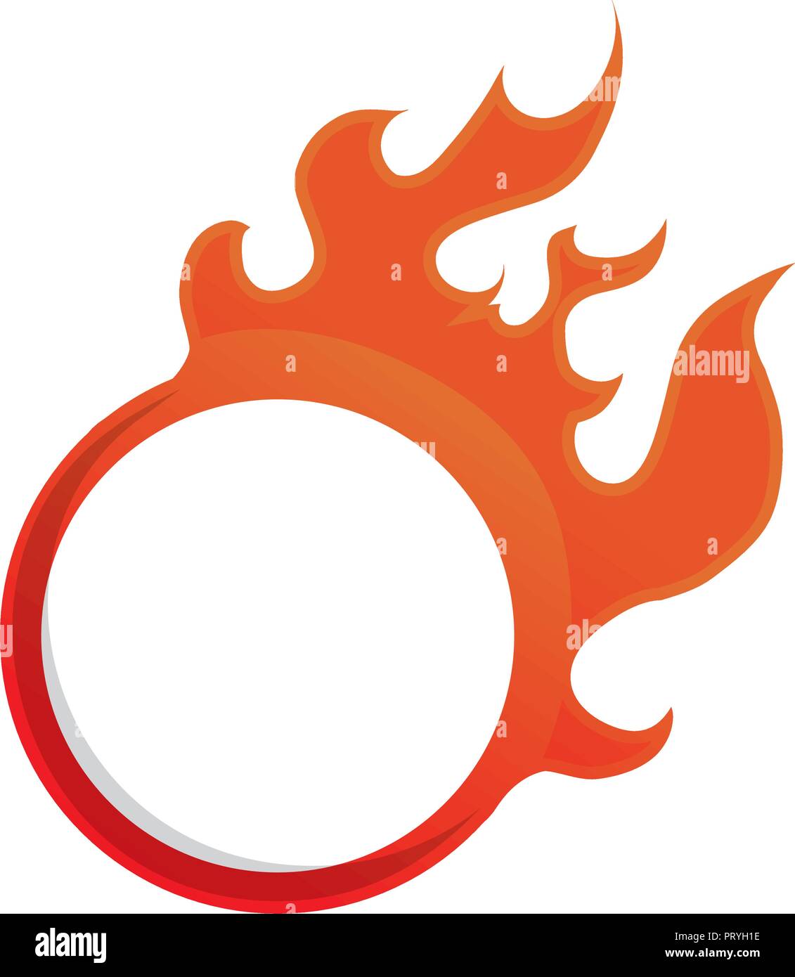Flame circle Stock Vector Images - Alamy
