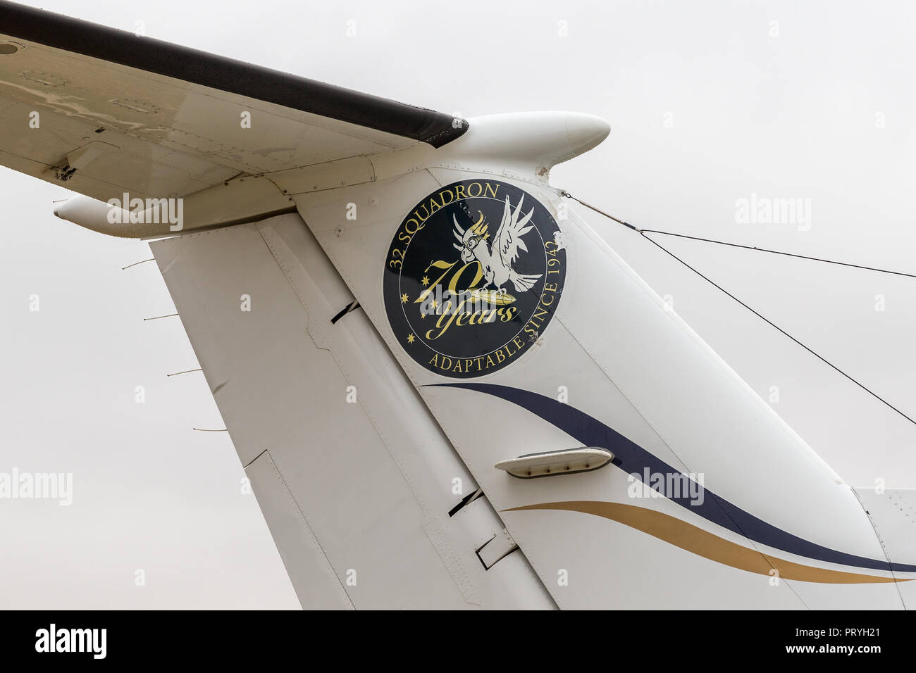 Tail of Royal Australian Air Force (RAAF) Hawker Beechcraft B350 King ...