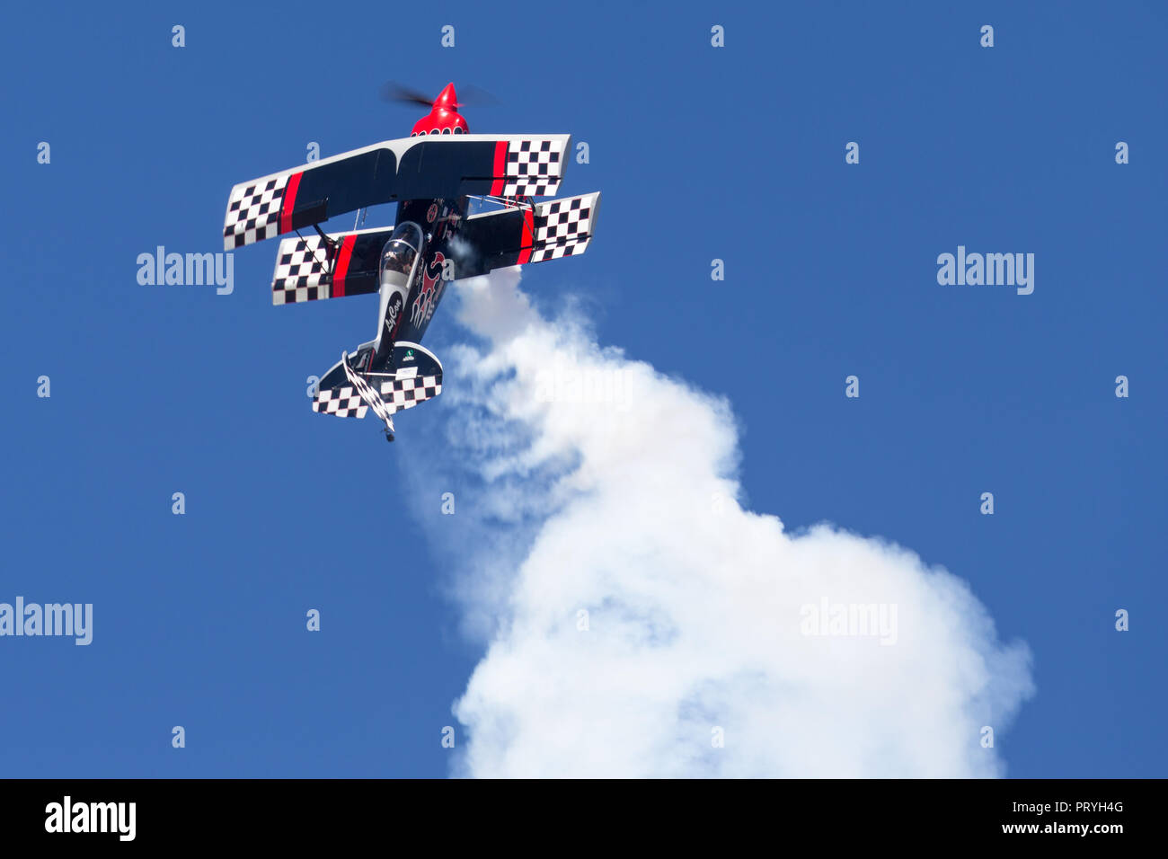 Skip Stewart flying his highly modified Pitts S-2S biplane Prometheus ...