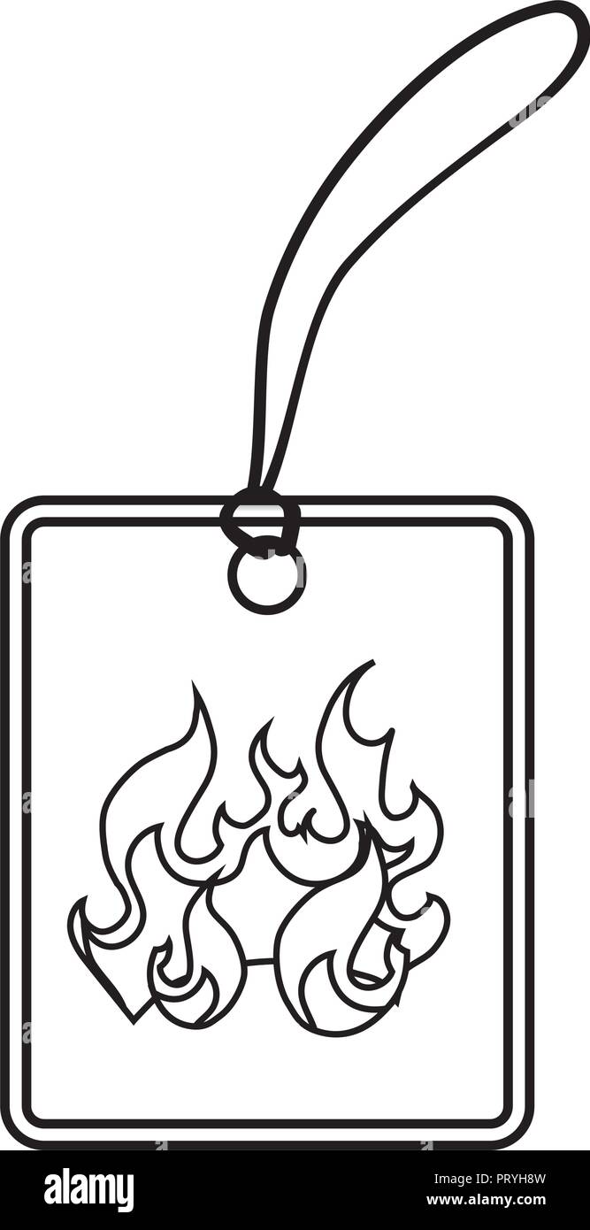 commercial tag with fire flame vector illustration design Stock Vector ...