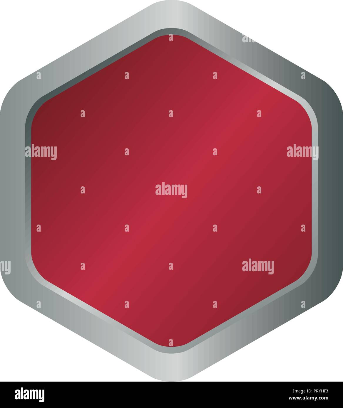 hexagonal button isolated icon vector illustration design Stock Vector ...