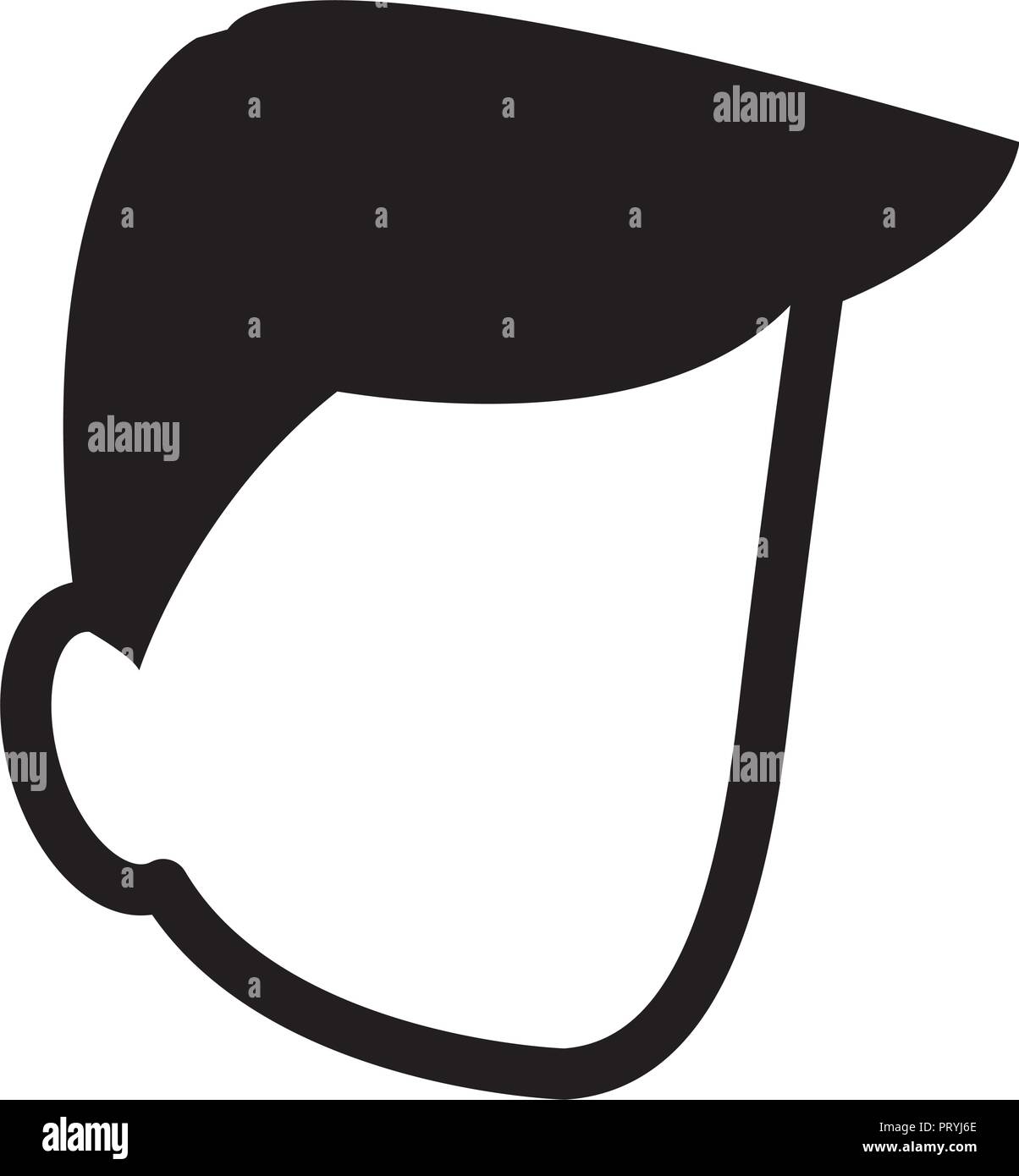 young man head avatar character vector illustration design Stock Vector ...