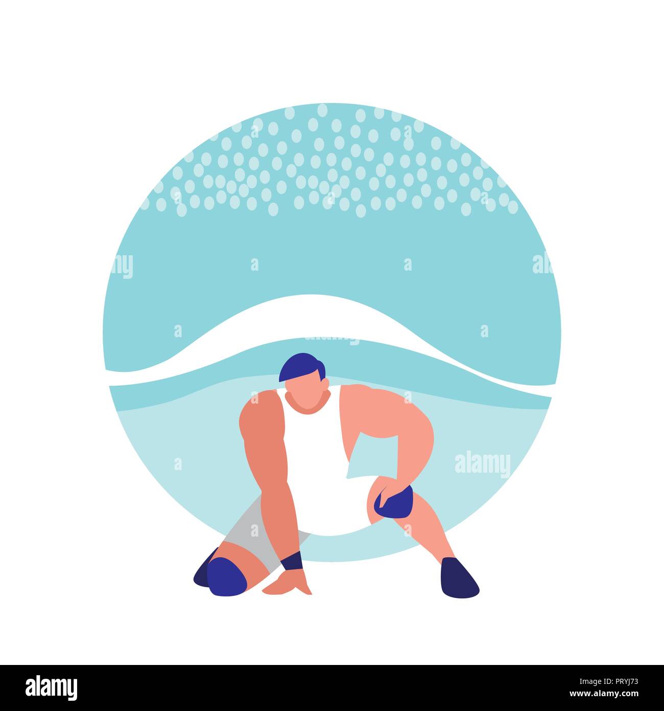 boxing player avatar character vector illustration design Stock Vector ...