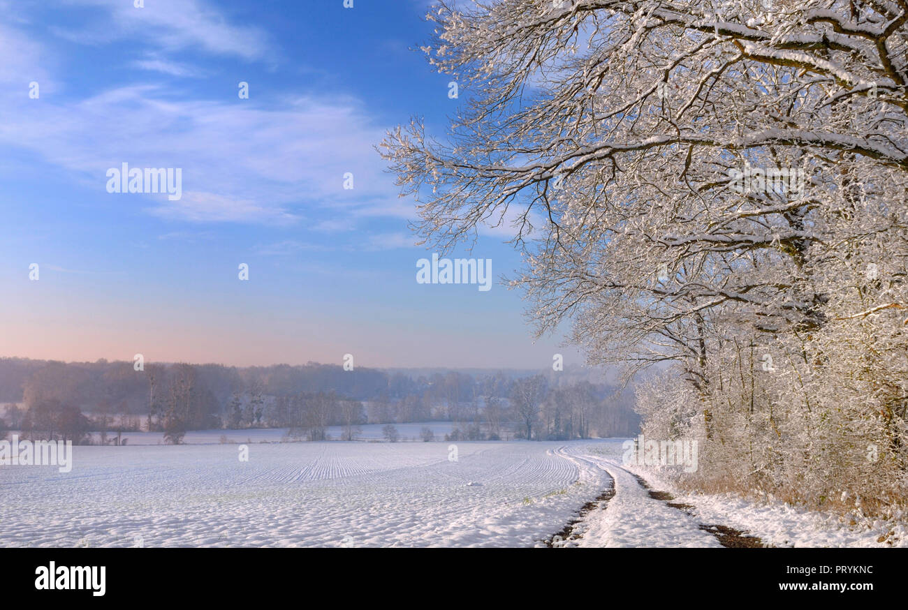 Sunset in countryside hi-res stock photography and images - Alamy