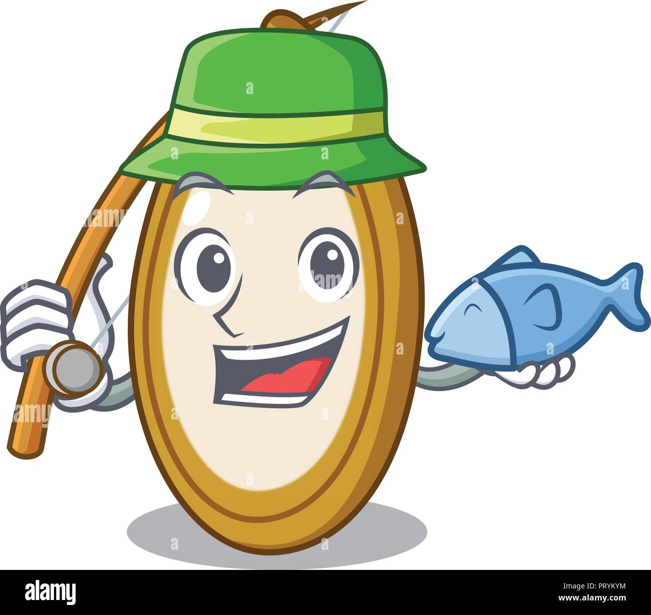 Fishing fresh pumpkin seeds on plate cartoon Stock Vector Image & Art ...