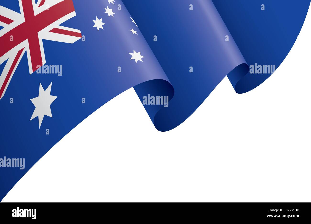 Australia flag, vector illustration on a white background Stock Vector ...