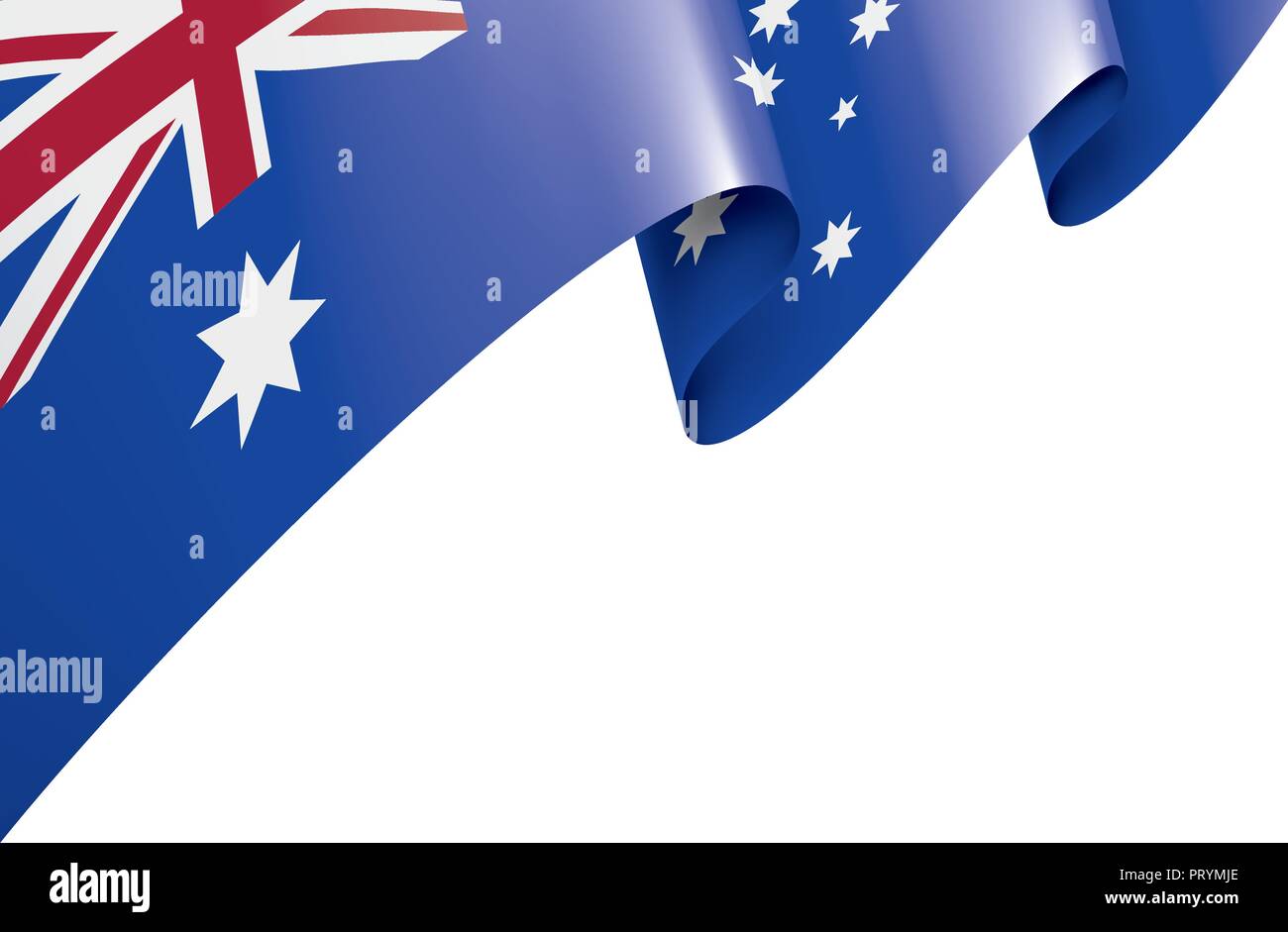 Australia flag, vector illustration on a white background Stock Vector ...