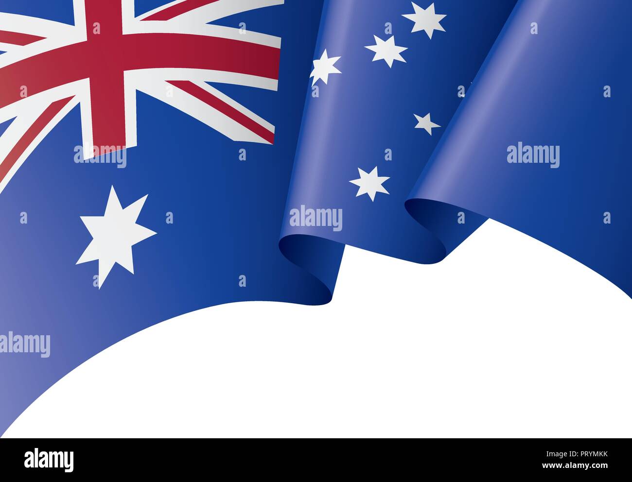 Australia flag, vector illustration on a white background Stock Vector ...