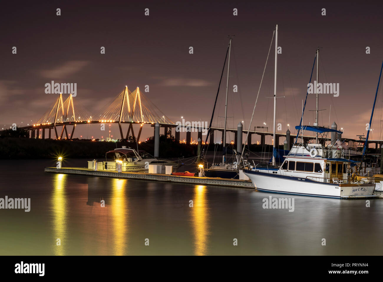 Fred hartman bridge hi-res stock photography and images - Alamy