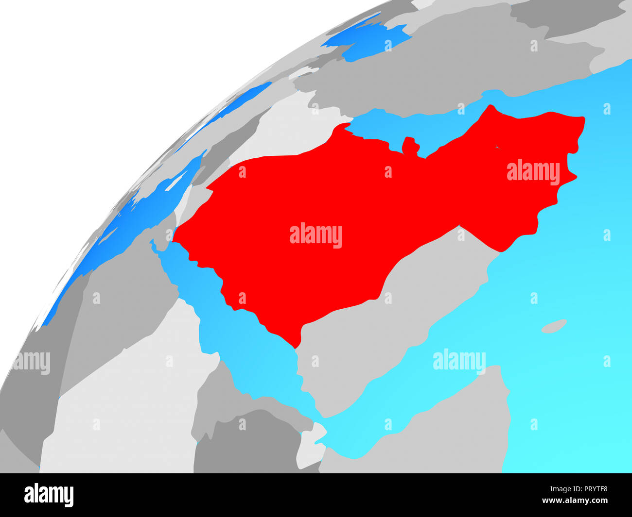 Map of gulf cooperation council hi-res stock photography and images - Alamy