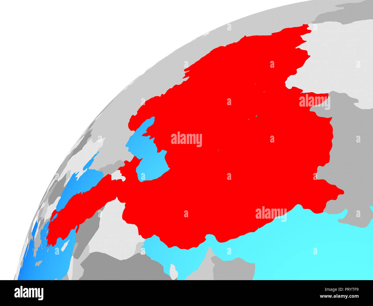 ECO member states on globe. 3D illustration Stock Photo - Alamy