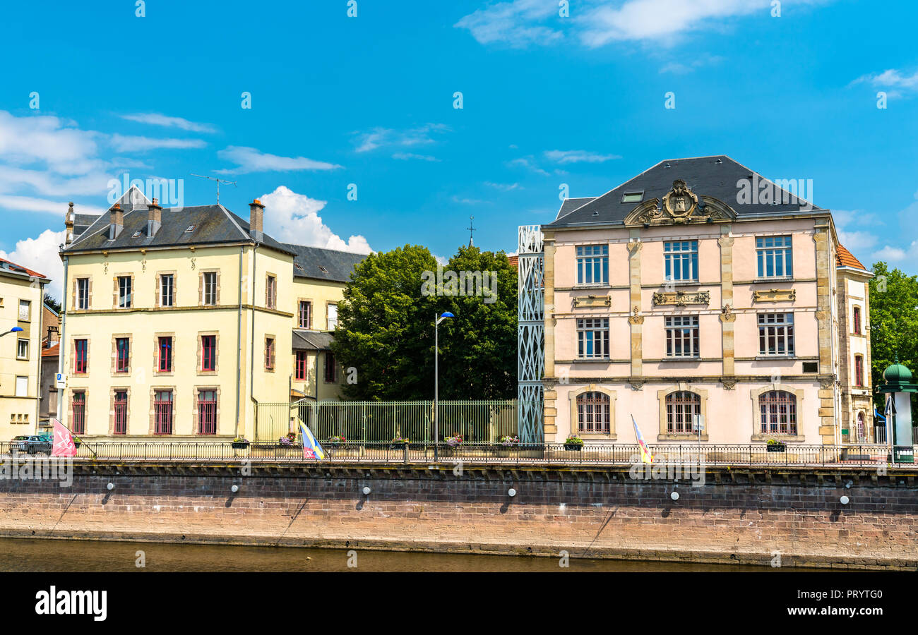Typical french buildings in Epinal, France Stock Photo - Alamy