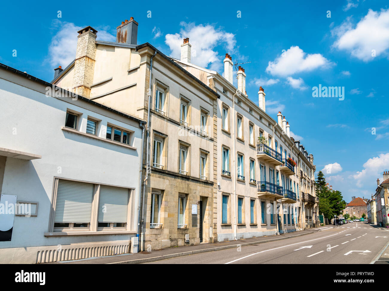 Typical french buildings in Epinal, France Stock Photo - Alamy