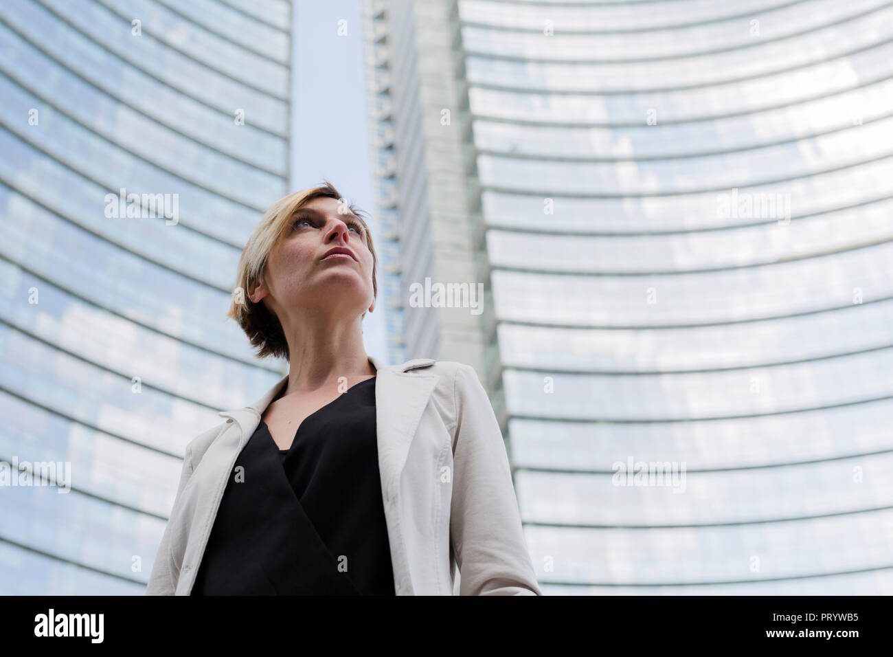 Watching from one eye hi-res stock photography and images - Alamy