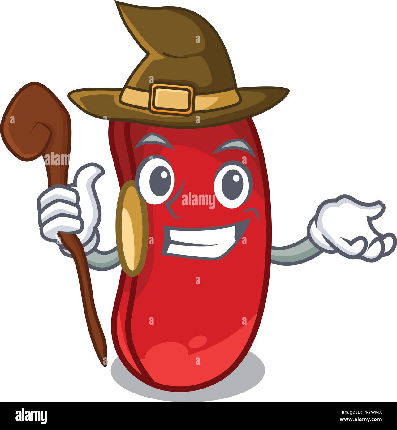 Witch red bean in the cartoon cup Stock Vector Image & Art - Alamy