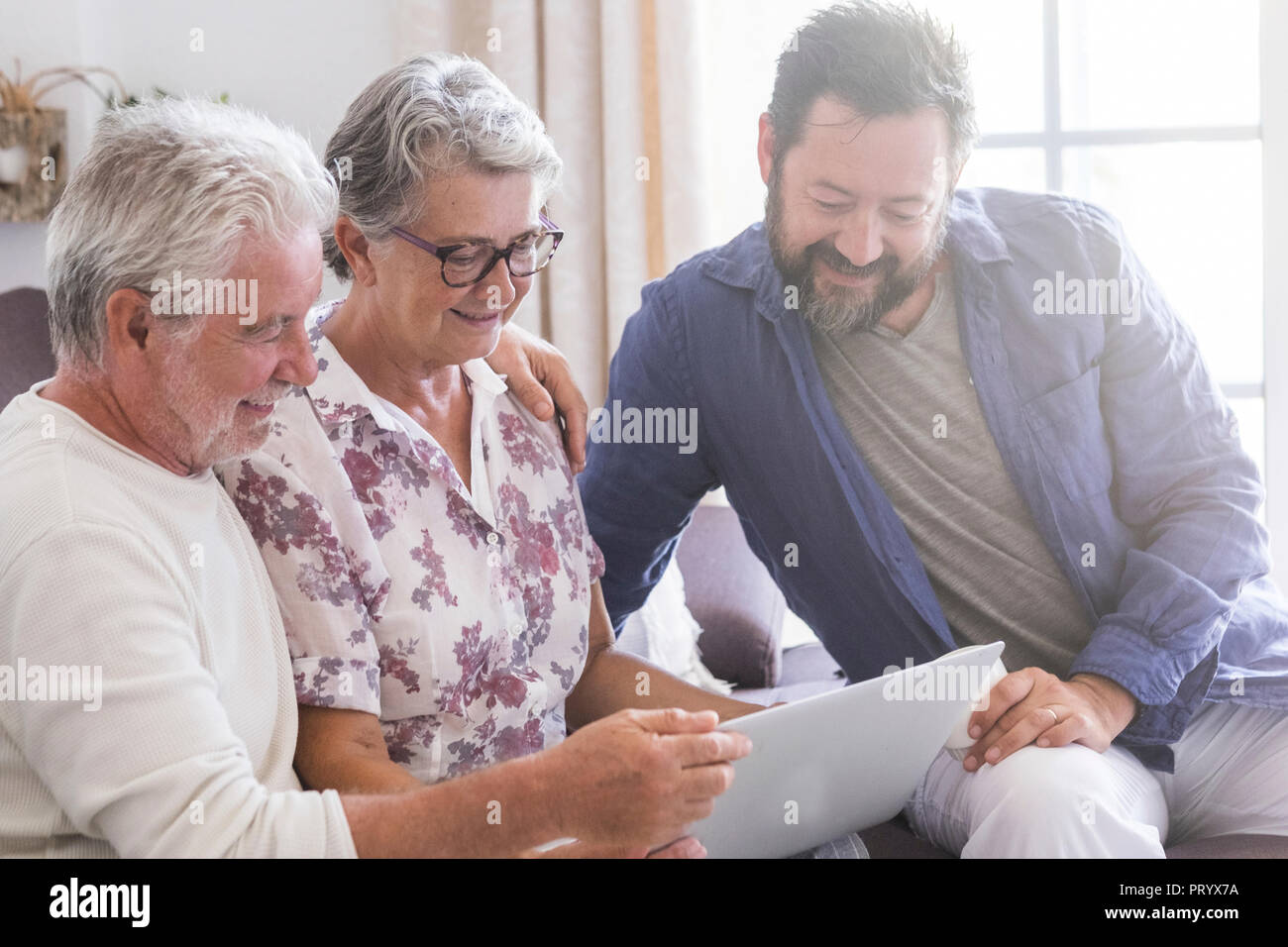 Relaxing and enjoying a sit down hi-res stock photography and images ...