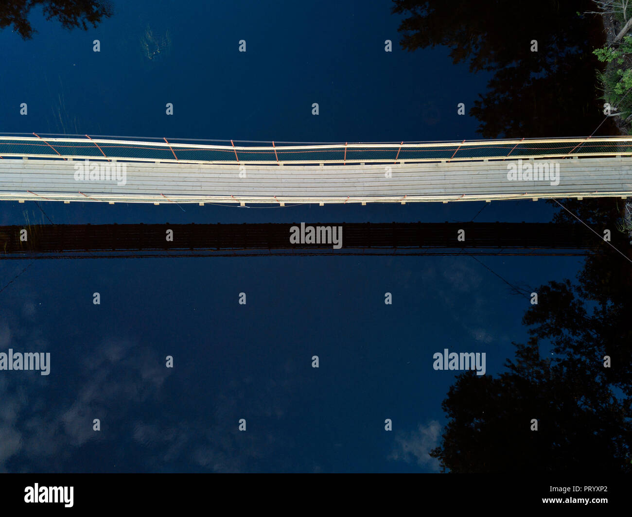 Aerial tikhvinka river footbridge hi-res stock photography and images ...