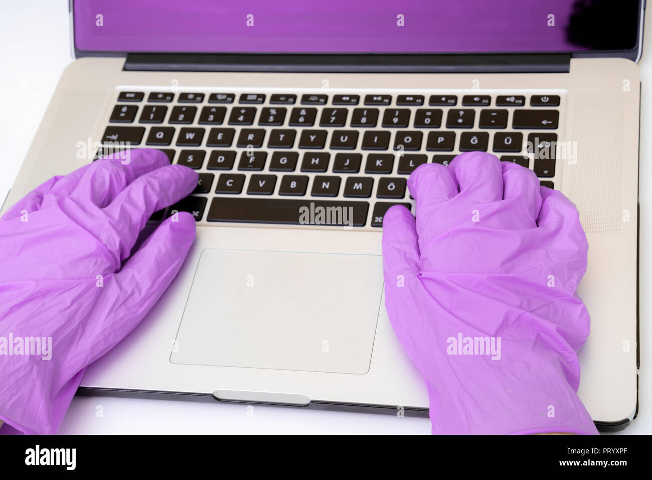 Scientist research computer keyboard hi-res stock photography and ...
