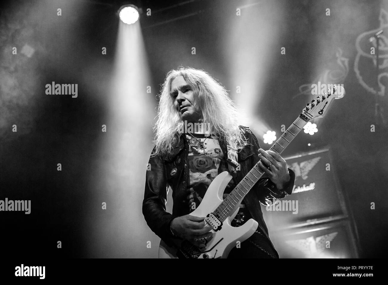 Norway, Oslo - September 27, 2018. The British heavy metal band Saxon ...