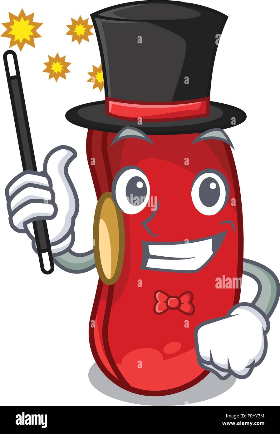 Magician red beans pile isolated on mascot Stock Vector Image & Art - Alamy