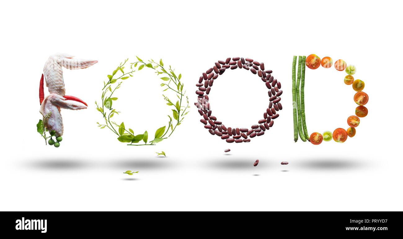 Letters in font made Cut Out Stock Images & Pictures - Alamy