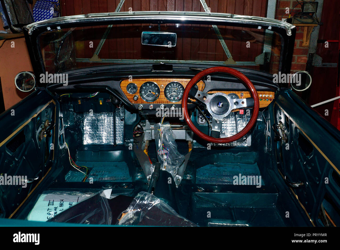 TRIUMPH SPITFIRE DASH RESTORATION Stock Photo - Alamy