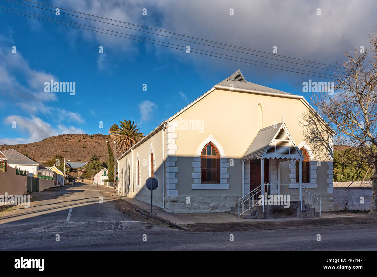 VICTORIA WEST, SOUTH AFRICA, AUGUST 7, 2018: An historic church in ...