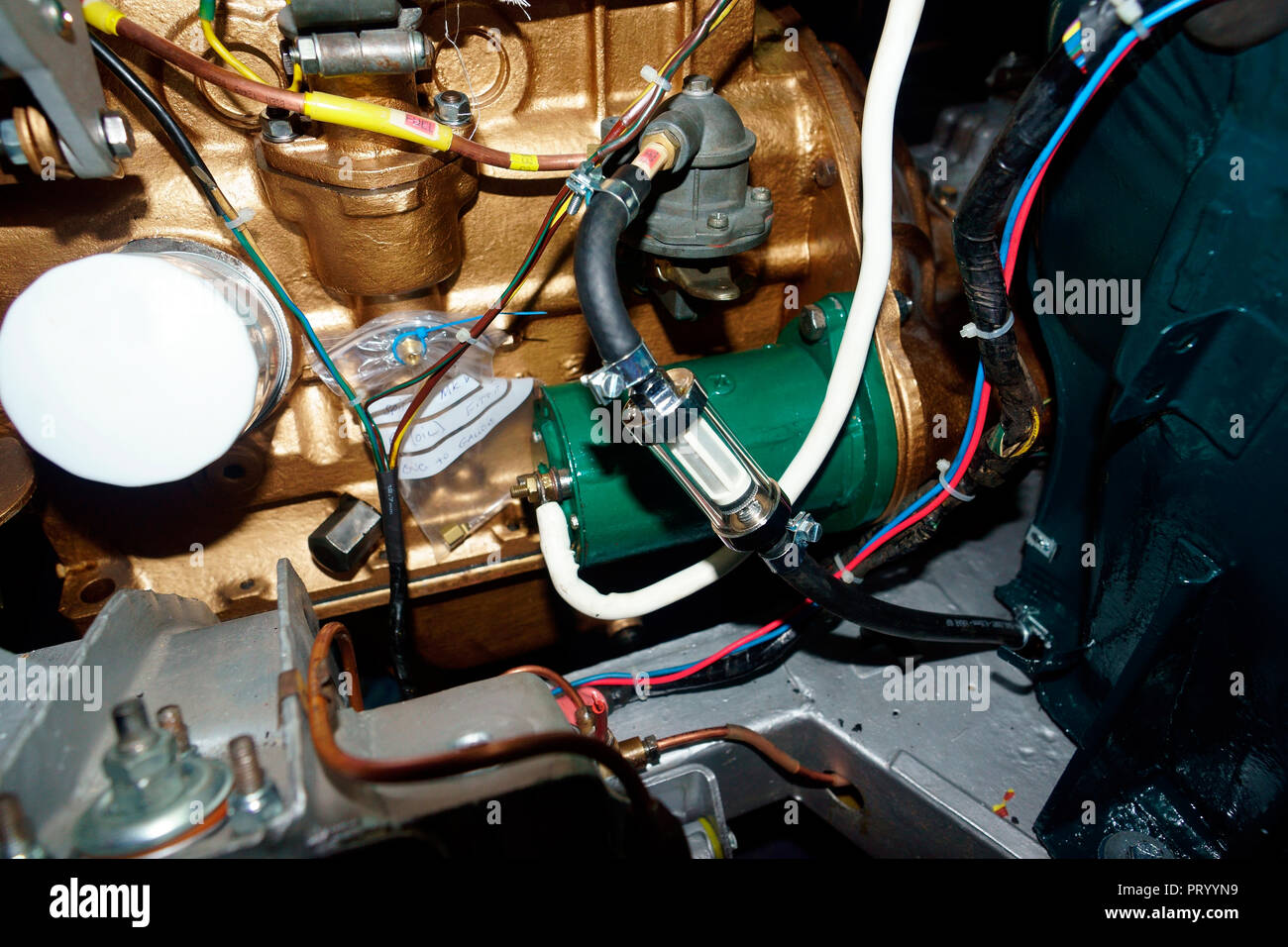 TRIUMPH SPITFIRE GLASS FUEL FILTER Stock Photo - Alamy