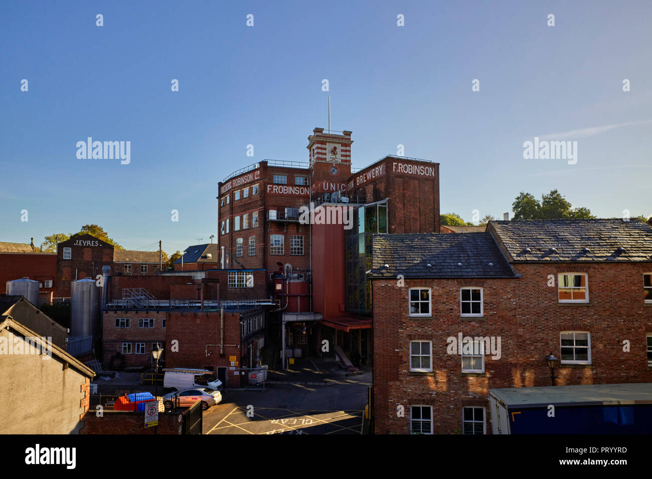 Fredrick Robinson Unicorn brewery in Underbank, Stockport Stock Photo ...