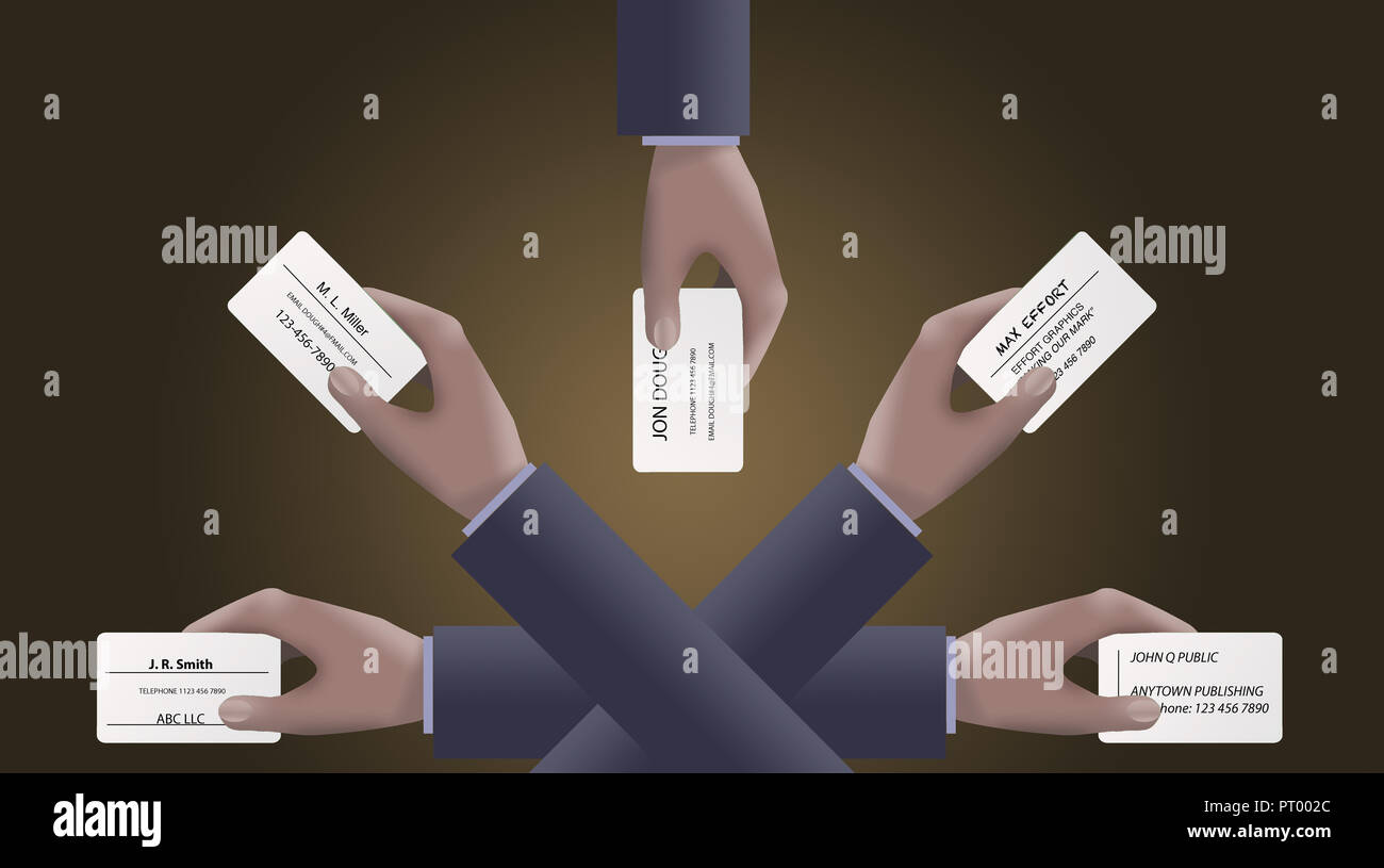 Passing out business card hi-res stock photography and images - Alamy