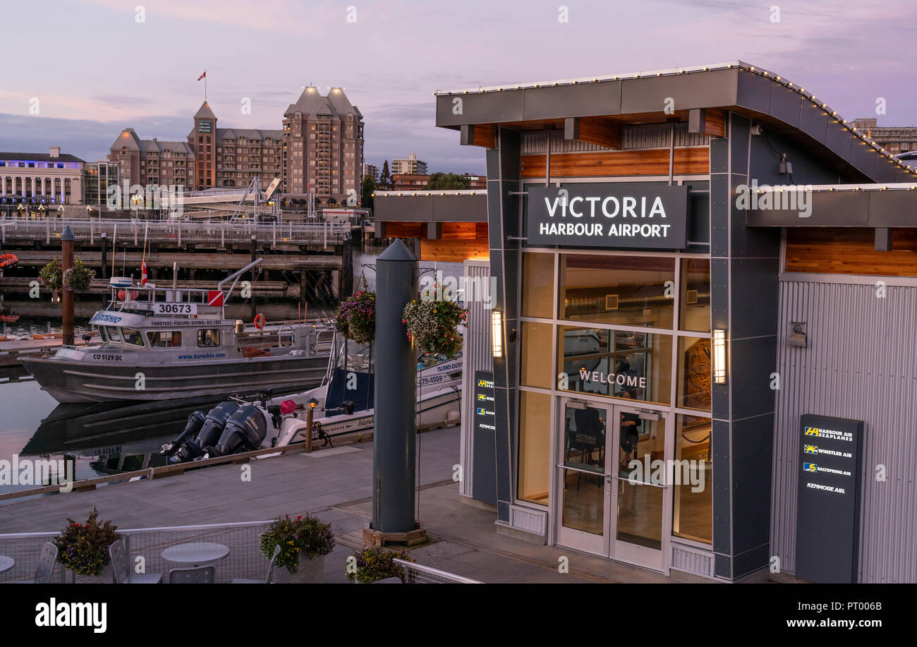The Victoria Harbour Airport in British Colum bia, Canada Stock Photo ...