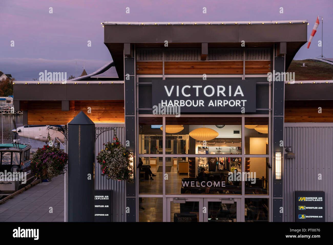 The Victoria Harbour Airport in British Colum bia, Canada Stock Photo ...