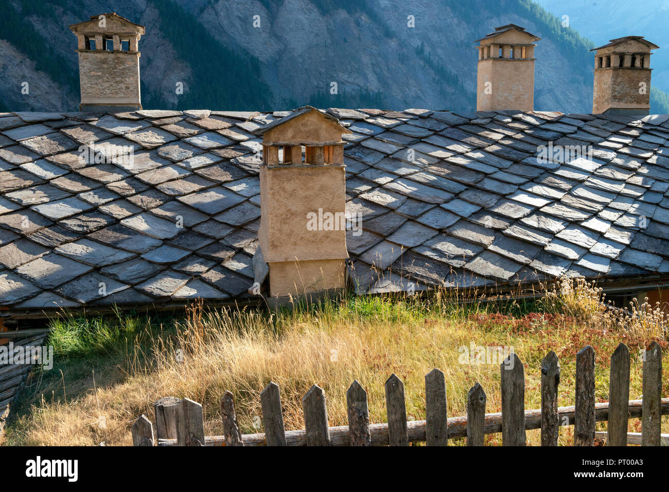 Saint-Véran, High Alps, France, 09/2016 The village of Saint Veran, the ...