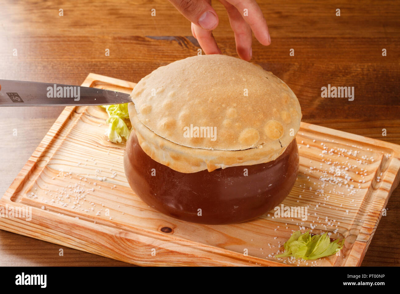 Putuk / Piti - Traditional Armenian Chickpeas and Lamb stew served in a ...