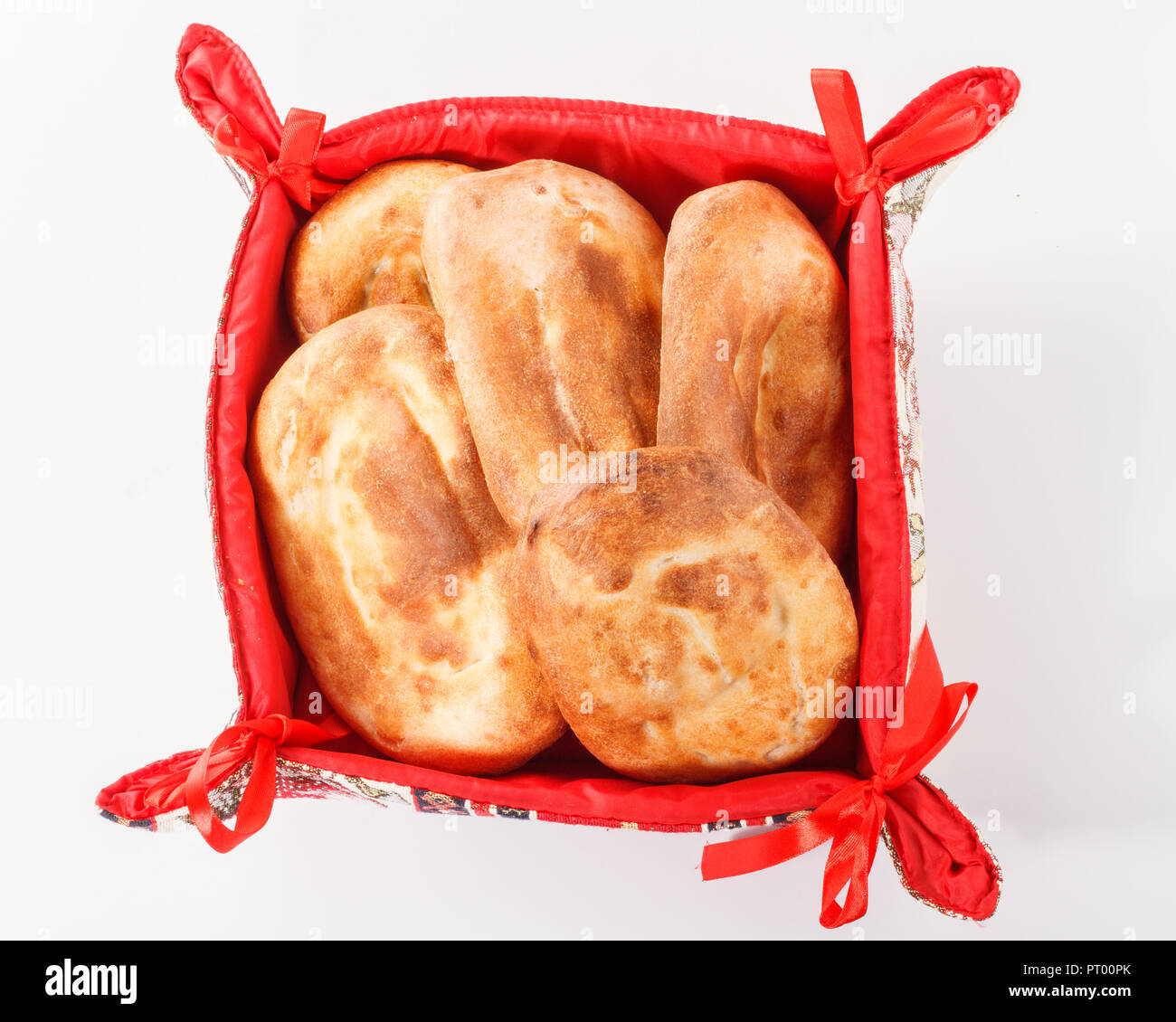 Pieces of Matnakash Bread inside a traditional Armenian Handmade ...