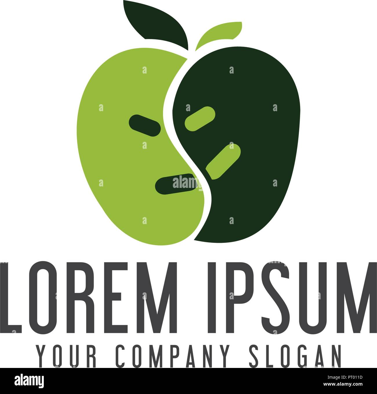 apple logo design concept template Stock Vector Image & Art - Alamy