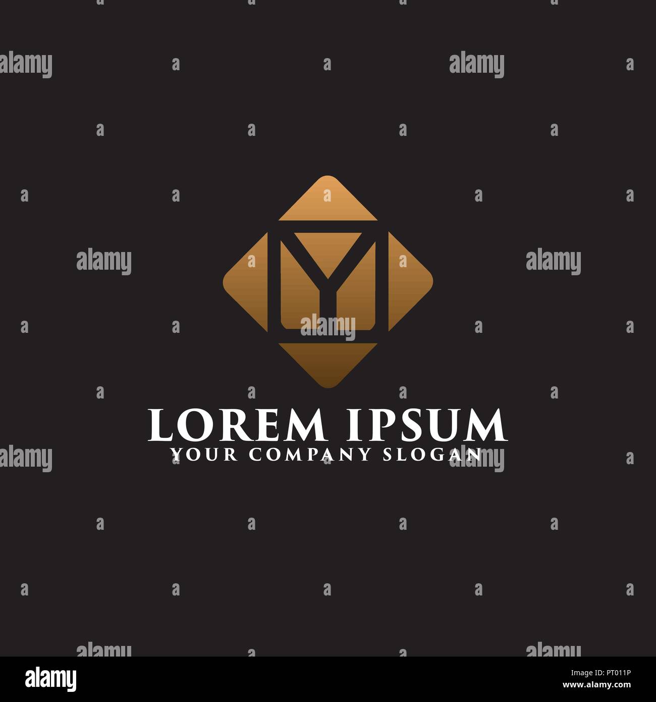 tetter y square logo design concept template Stock Vector Image & Art ...