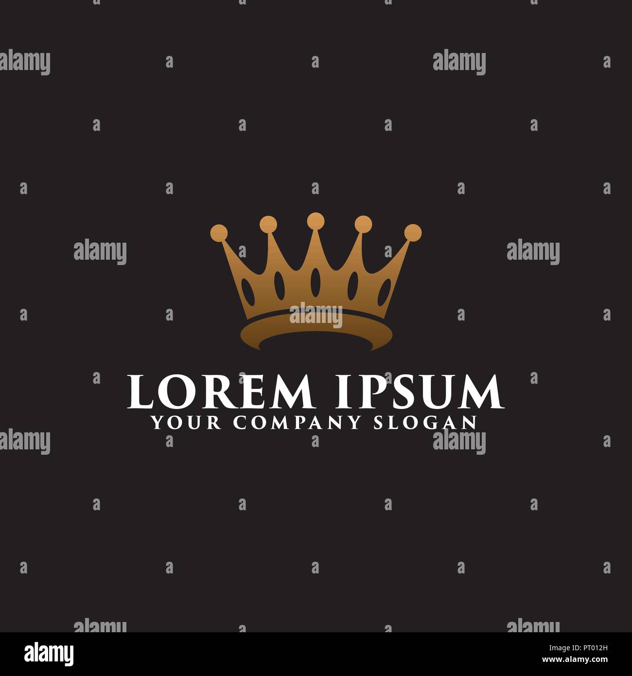 luxury crown logo design concept template Stock Vector Image & Art - Alamy