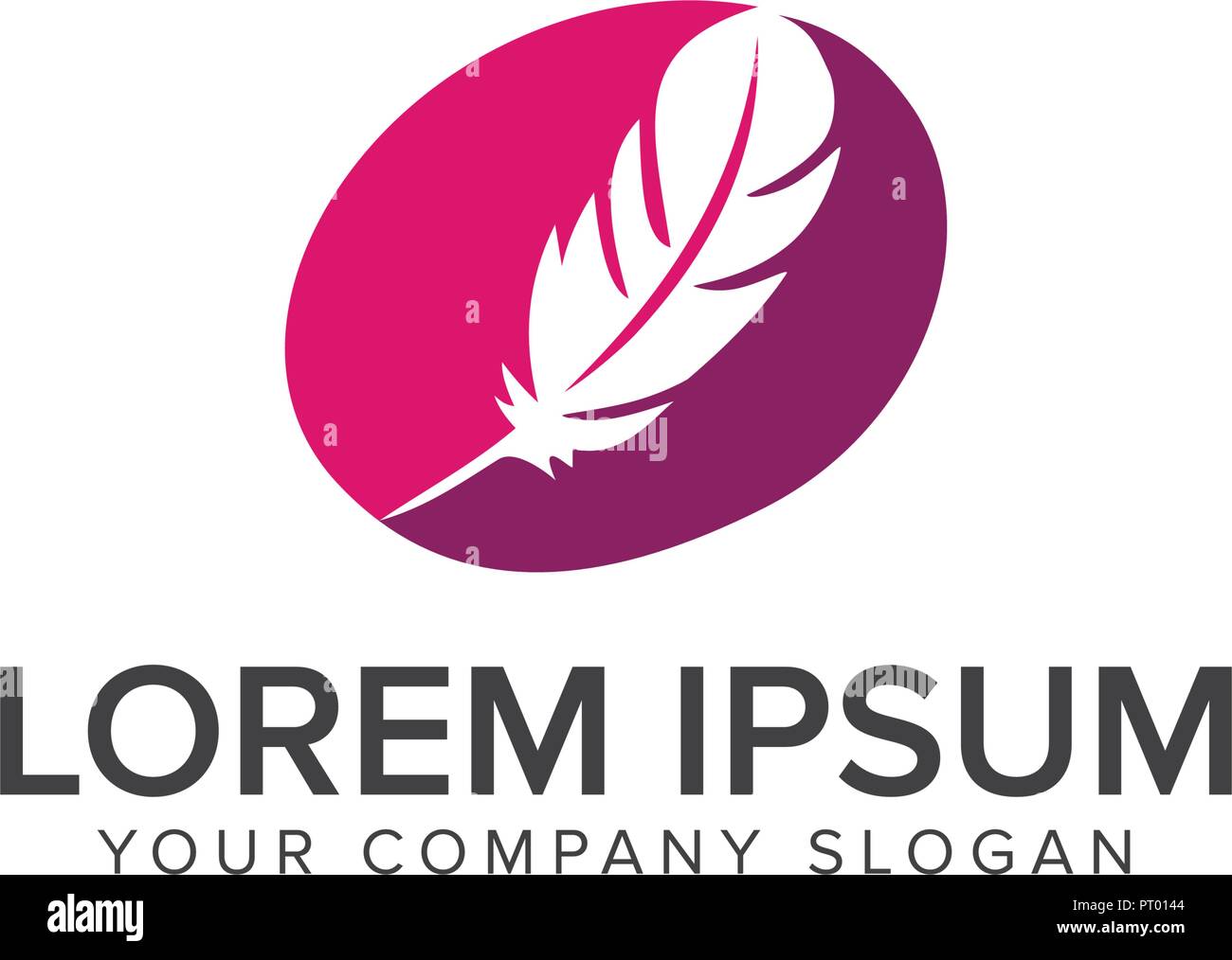 feather logo design concept template Stock Vector Image & Art - Alamy