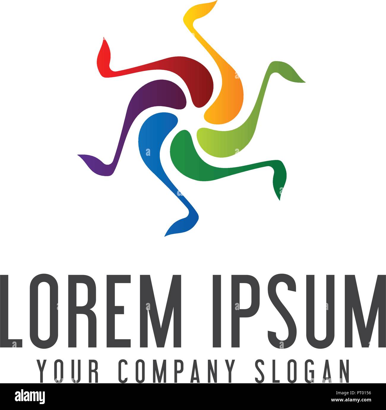 Arts entertaiment Music logo design concept template Stock Vector Image ...