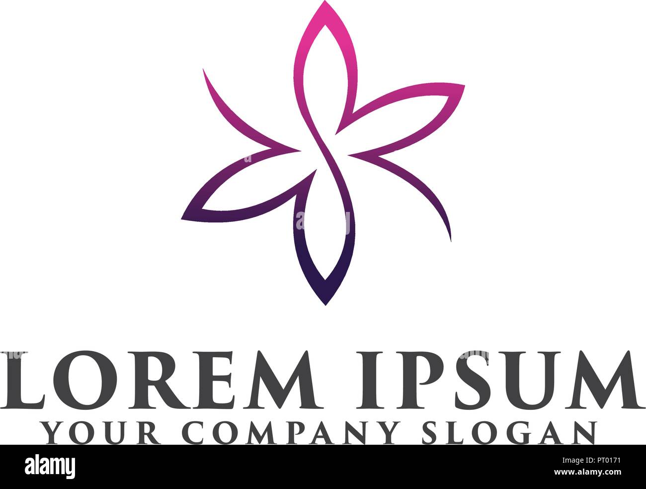 Logo business card template Stock Vector Images - Alamy