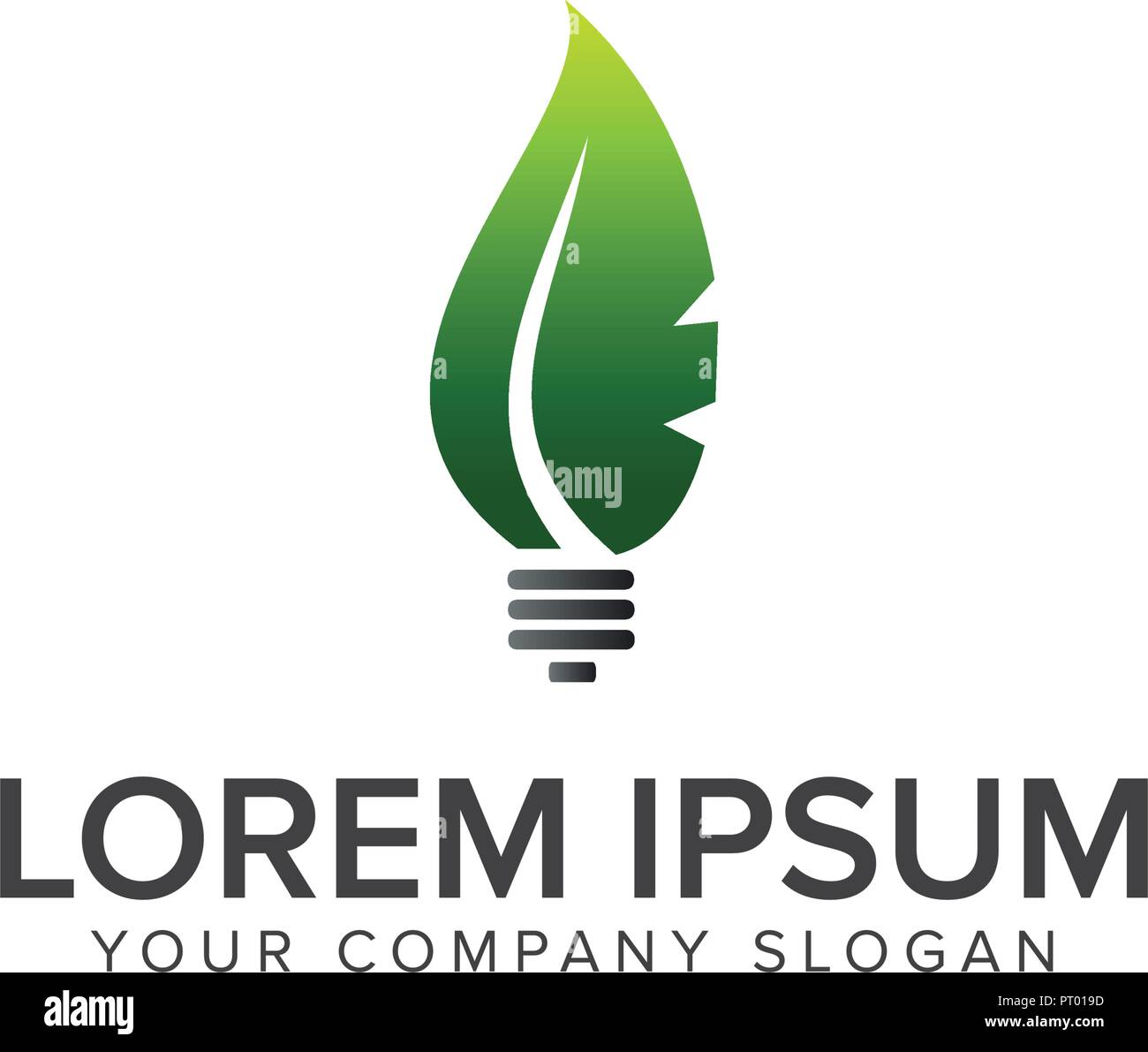 Concept environment bulb plant Stock Vector Images - Alamy