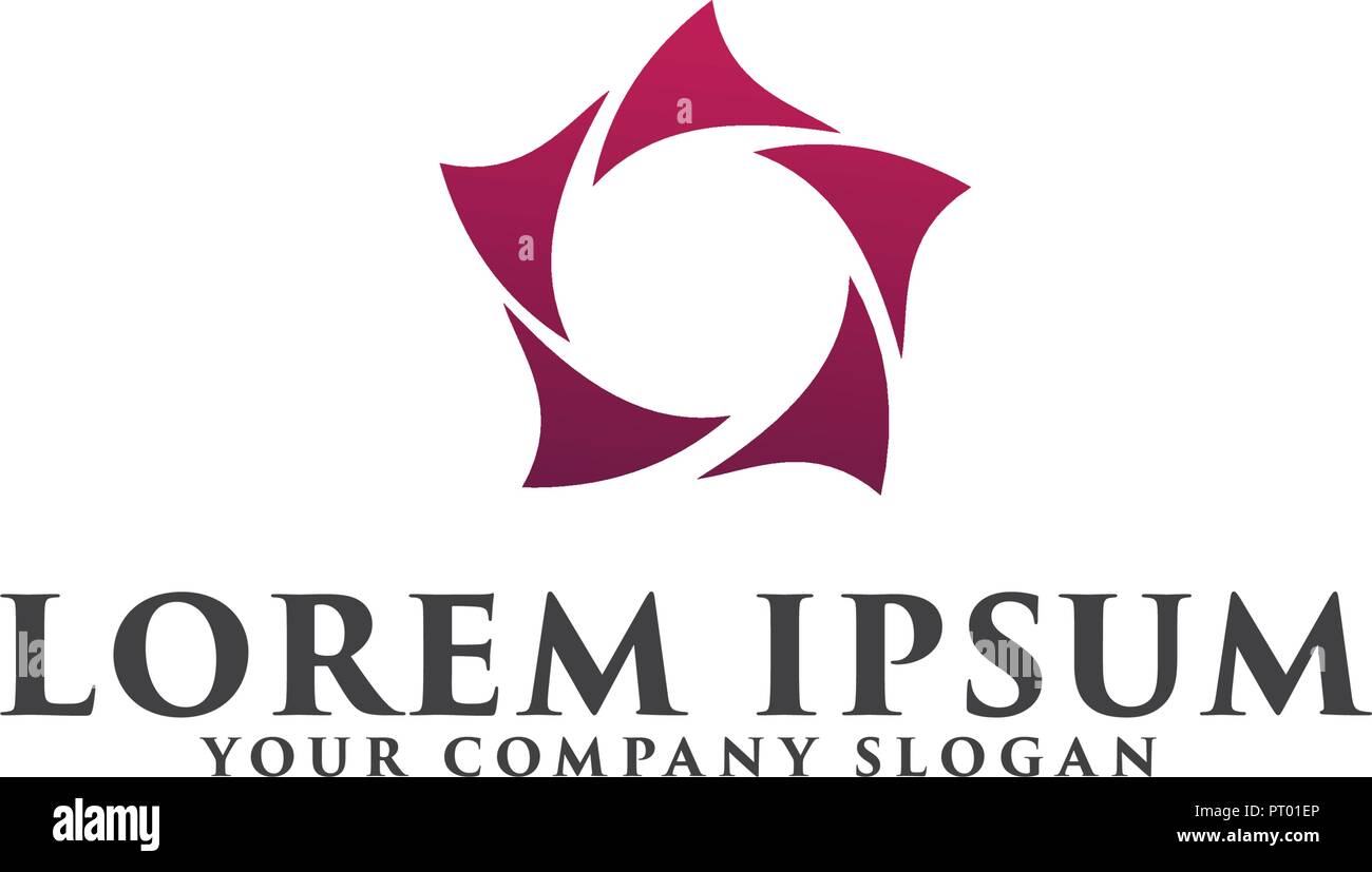 abstract star logo design concept template Stock Vector Image & Art - Alamy