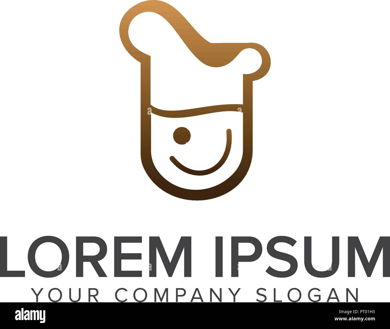 smile chief logo design concept template Stock Vector Image & Art - Alamy