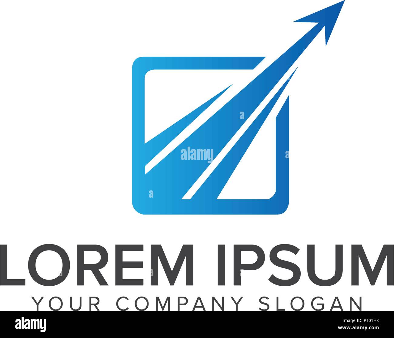 luxury modern arrow logo design concept template Stock Vector Image ...