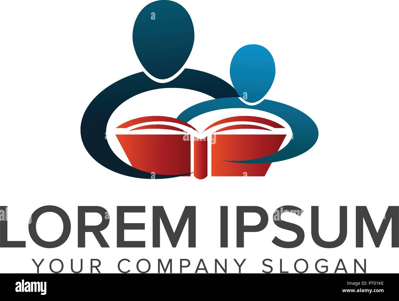 education book logo design concept template Stock Vector Image & Art ...