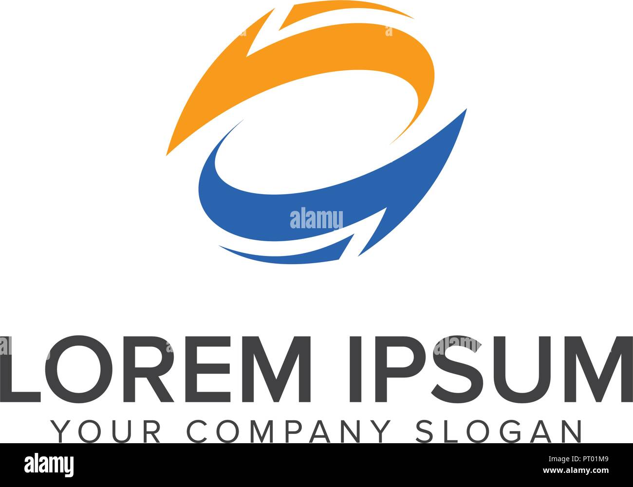 abstract tech logo design concept template Stock Vector Image & Art - Alamy